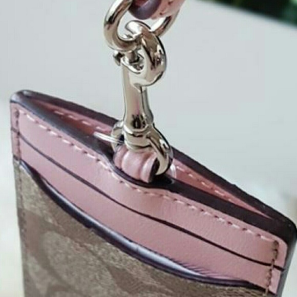 Coach | Bags | Coach Idbadge Lanyard In Signature Canvas | Poshmark